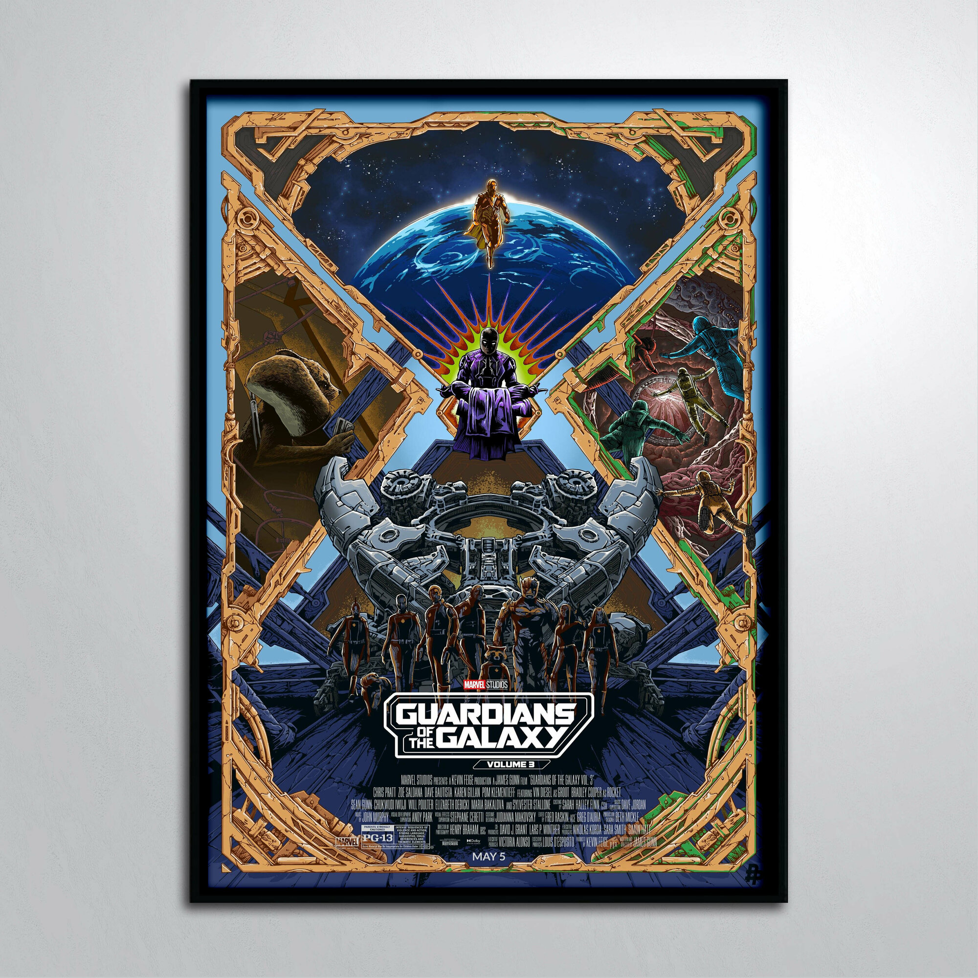 Постер без рамы/Марвел Стражи Галактики Часть 3 Картина Guardians of the Galaxy