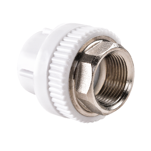 Муфта полипропилен комбинированная d-50*1 1/2 ВР под ключ, РВК (12)