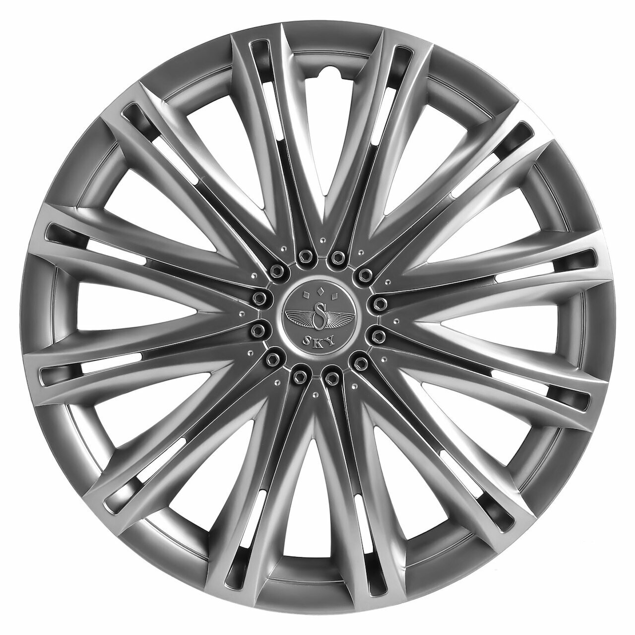 Автомобильные колпаки на диски скай R15", в комплекте 4 колпака