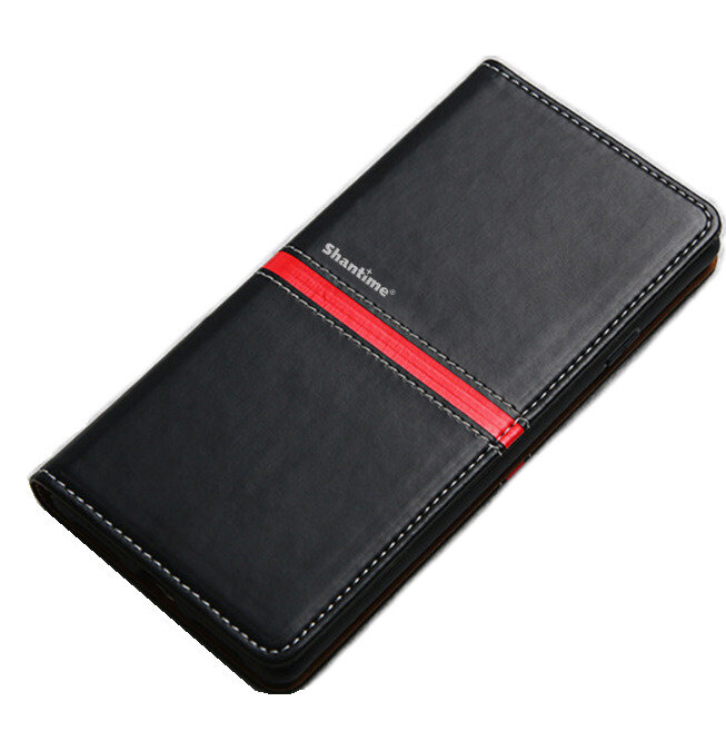 Чехол-книжка MyPads для Xiaomi POCO X3 / X3 NFC / X3 Pro из качественной водоотталкивающей импортной кожи на жесткой металлической основе черный с красной полосой