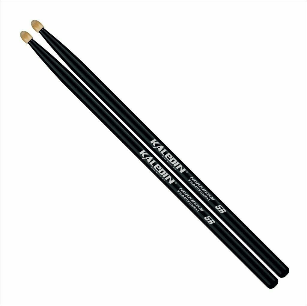 Kaledin Drumsticks Black 5B - барабанные палочки, граб, черные, Диаметр 15мм, Длина 406мм