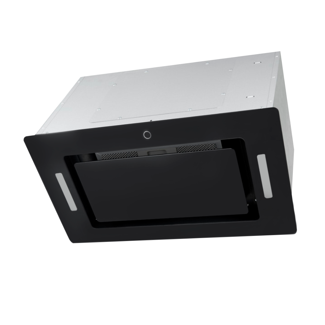 Вытяжка встраиваемая Exiteq EX-1236 black, стекло, сенсорная, 1000 м3/ч, пульт Д/У, чёрная