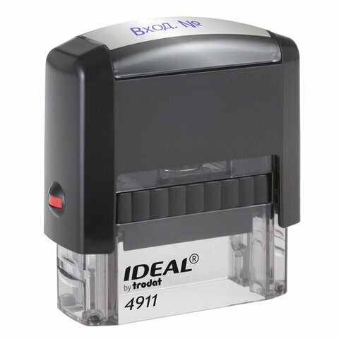 Штамп стандартный "вход №", оттиск 38 х 14 мм, синий, TRODAT IDEAL 4911 DB - 1.22, 161488
