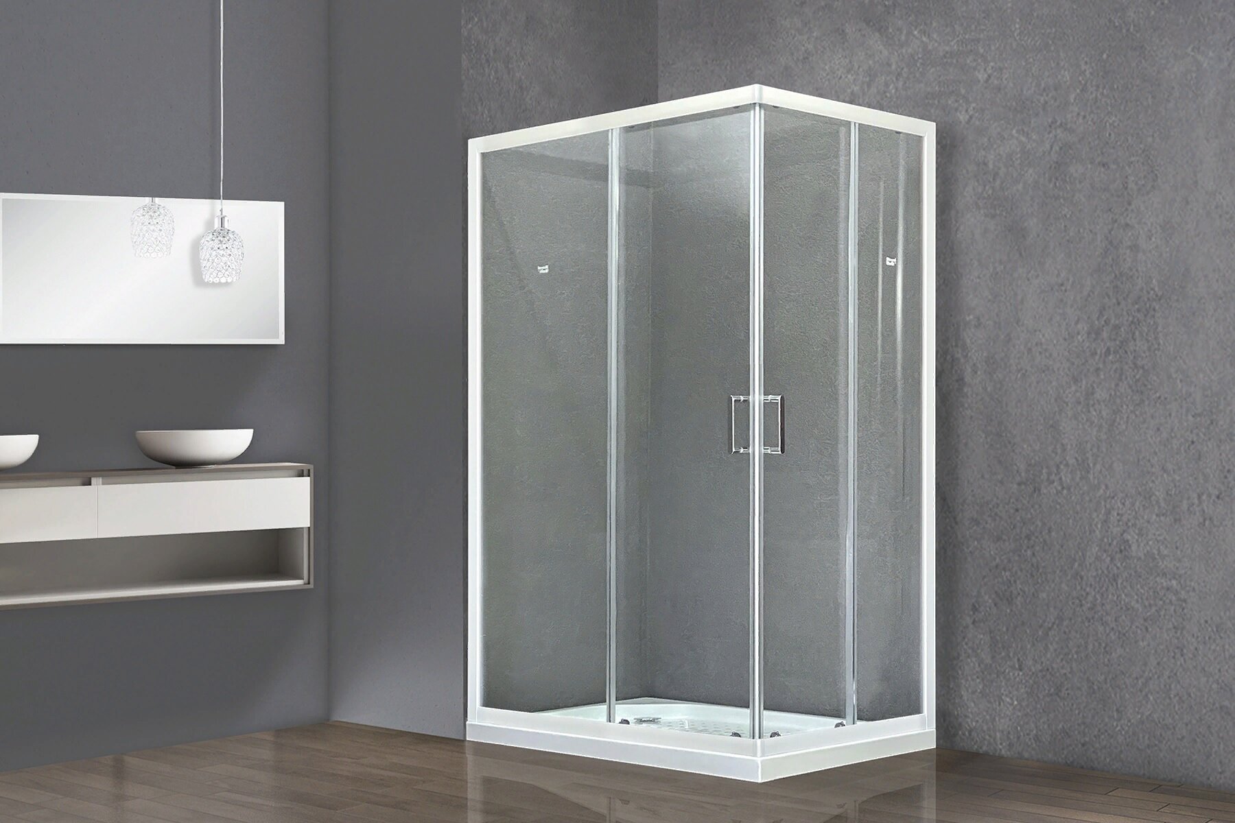 Душевой уголок Royal Bath RB HP-Т 100*120*200(прозрачное стекло)