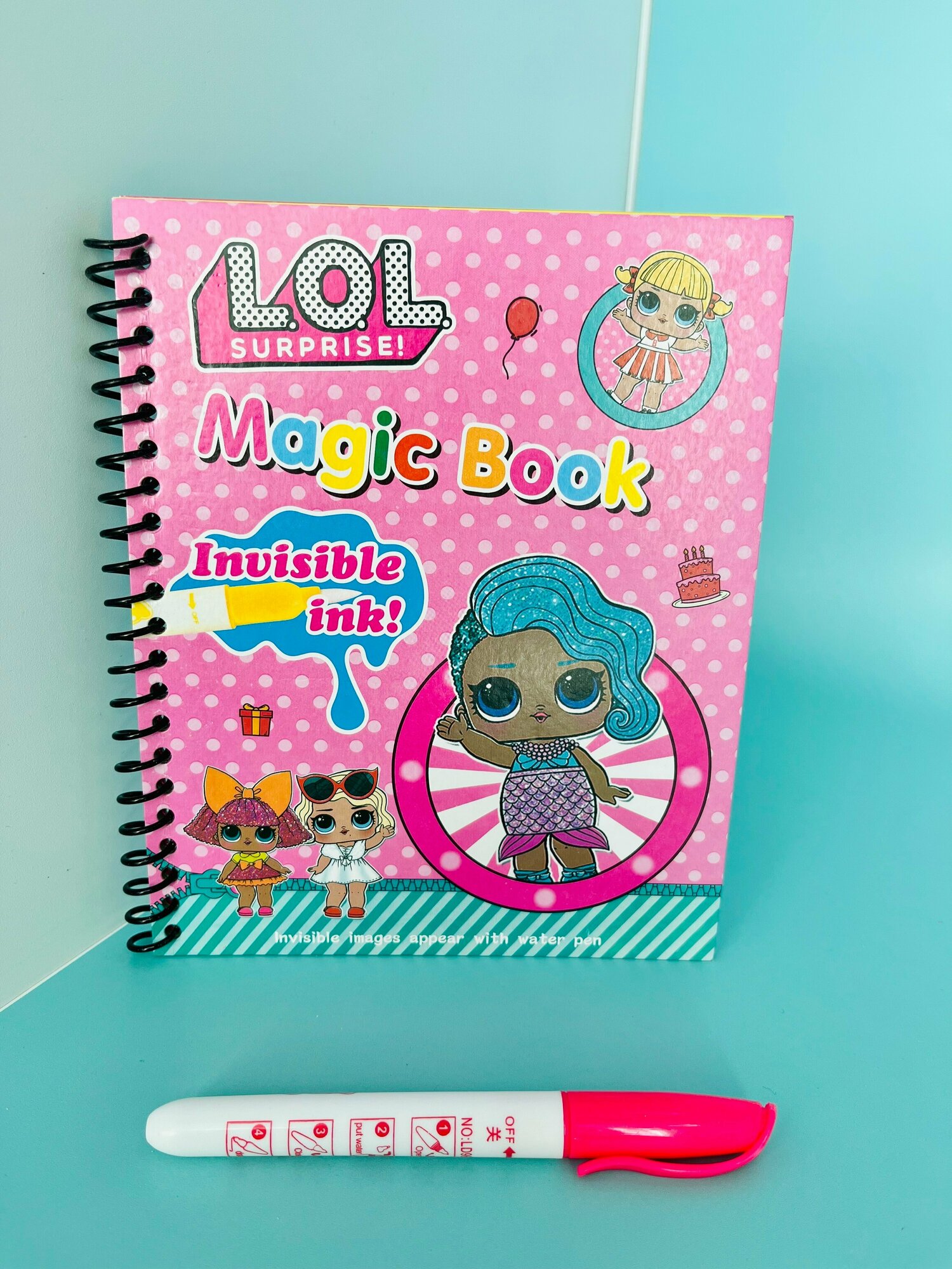 Многоразовая акварельная раскраска "Лол"