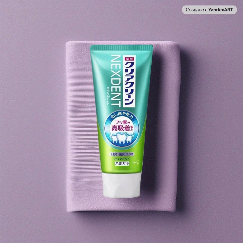 KAO Лечебно-профилактическая зубная паста с микрогранулами и фтором, комплексного действия (со вкусом мяты) Clear Clean NEXTDENT Pure Mint, 120г