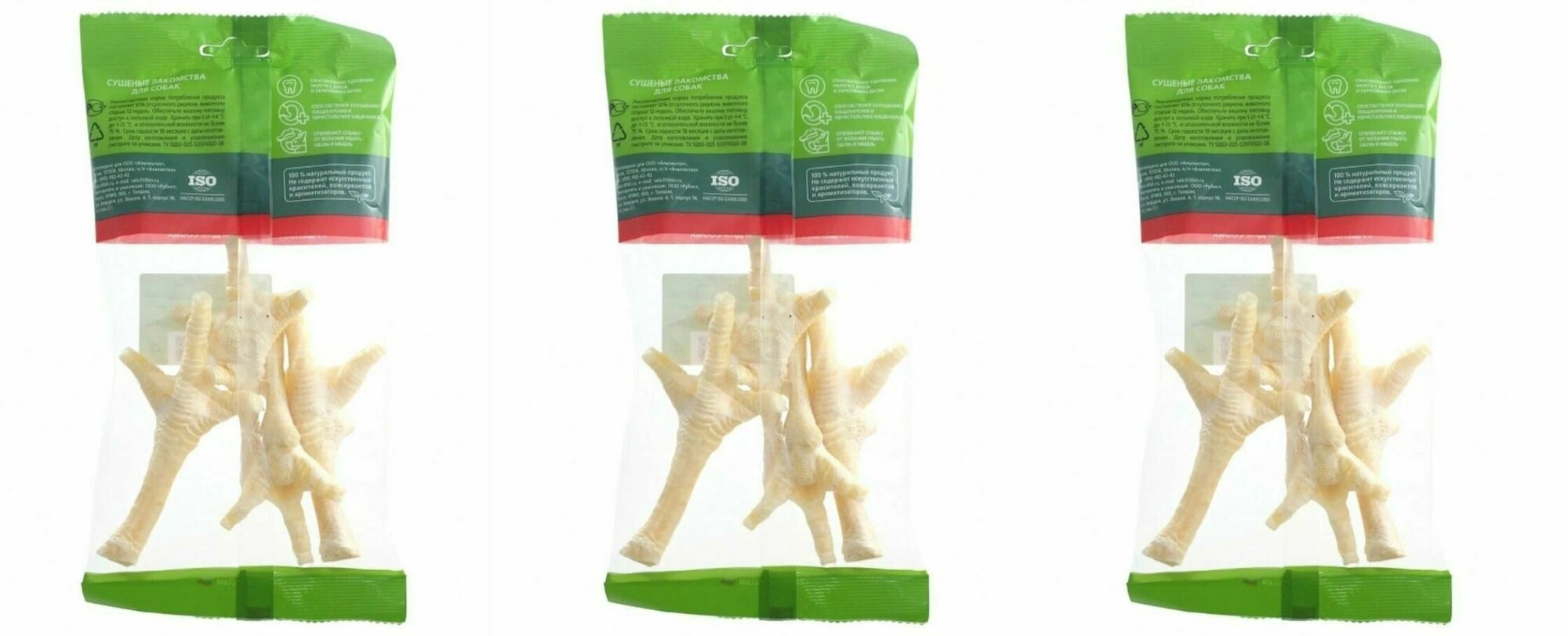 Titbit Лакомство для собак, Лапки куриные, 3 шт