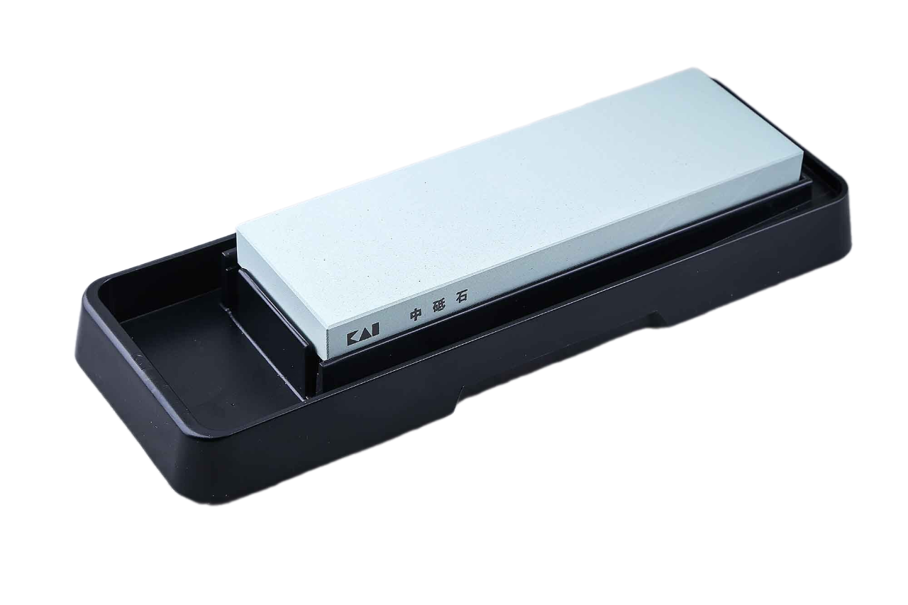 KAI Камень точильный водный на подставке #1000, 180*60*11, 510г