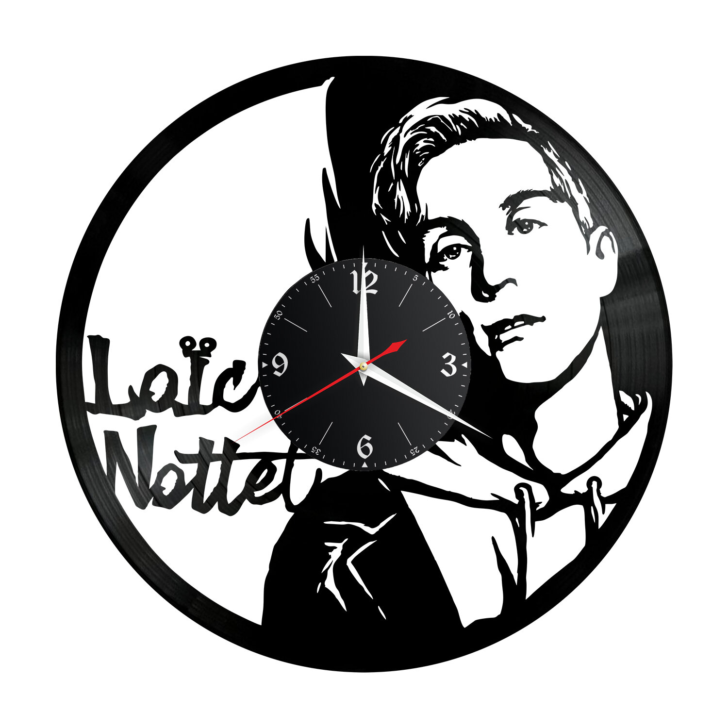 Часы настенные "Лоик Нотте (Loïc Nottet)" из винила, №2