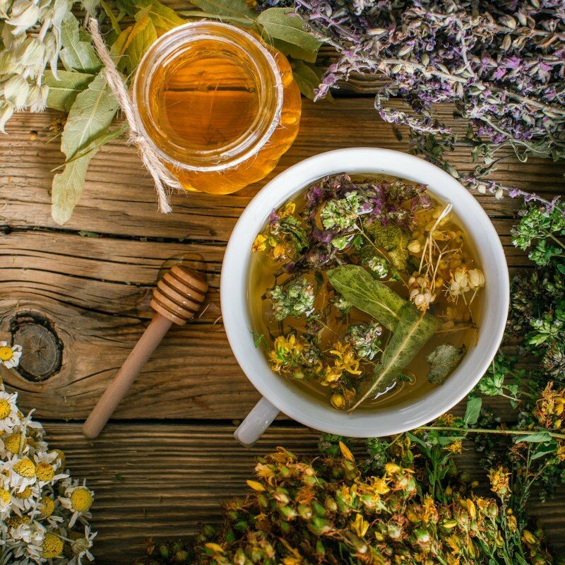 Чайный напиток Сила стихий (25 гр) Фиточай с ягодами рябины и черёмухи, цветами гибискуса и Анчана