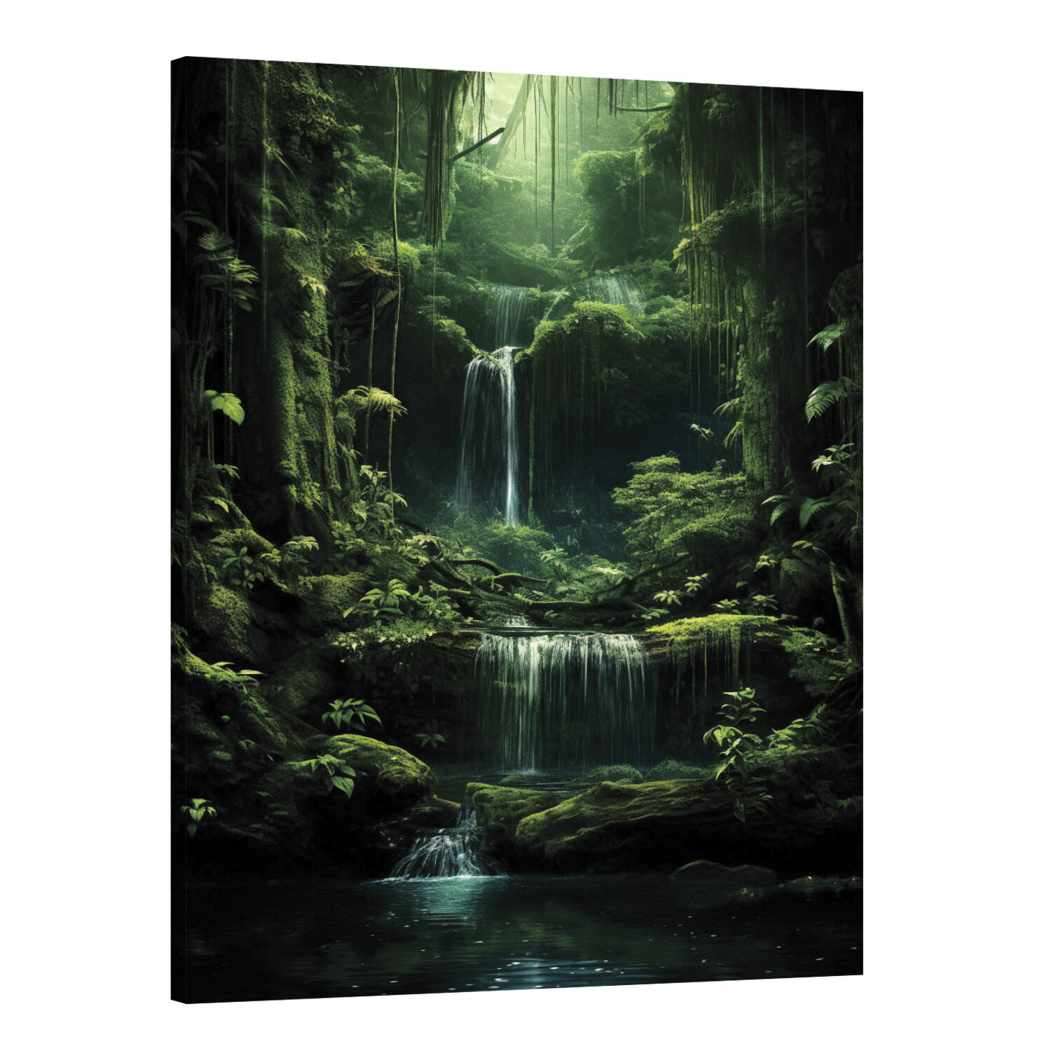 Интерьерная картина 50х70 "Звуки водопада"