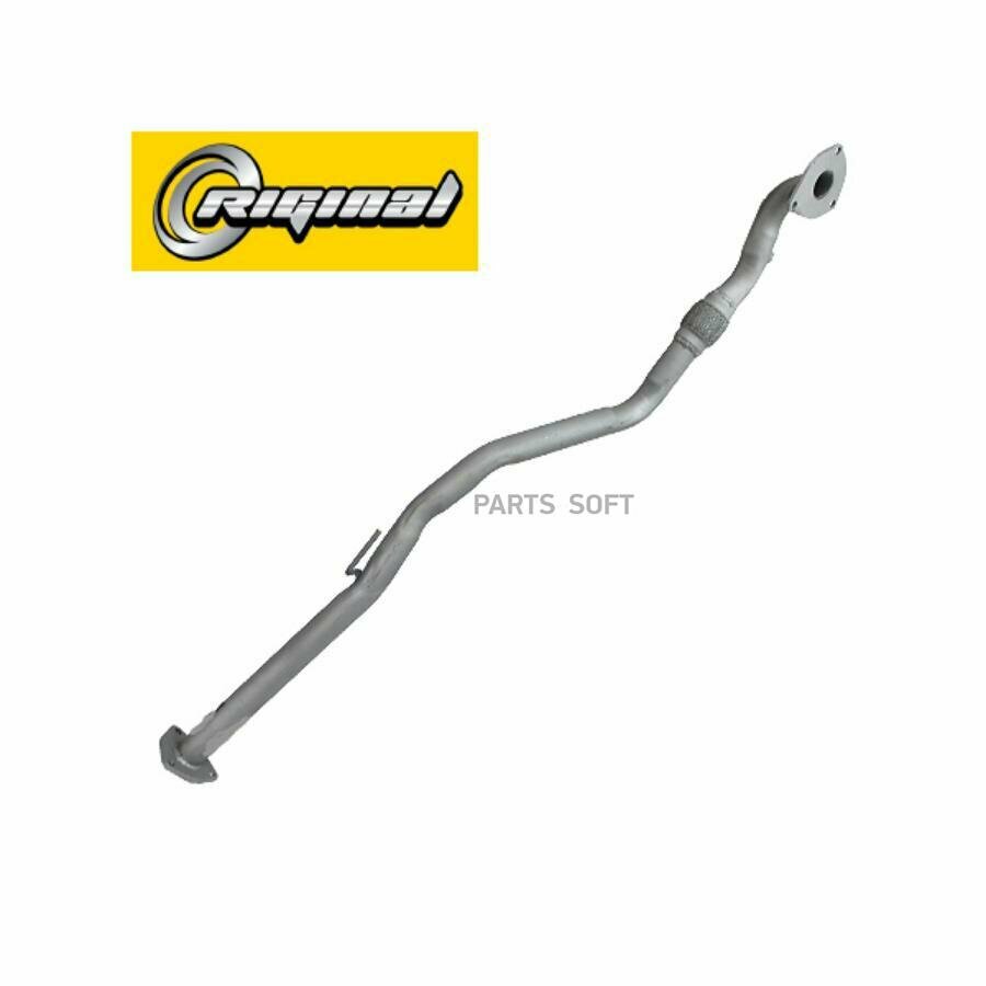 RG96345722 RIGINAL Труба приемная для а/м Chevrolet Lanos Евро 4 с гофрой с отверстием под датчик R