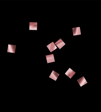 Конфетти металлизированное 6х6мм розовое золото