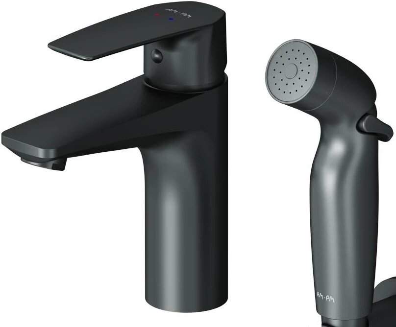 Смеситель для раковины с гигиеническим душем AM.PM Gem F90A03022