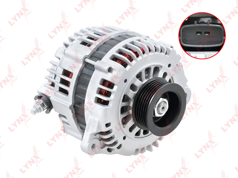 Генератор LYNXauto EA-1249. Для NISSAN Ниссан Teana(Тиана)(J31) 2.3 02-08/Teana(Тиана)(J31) 3.5 02-08/Murano(Мурано)(Z50) 3.5i 02-09/Maxima(Максима) Q