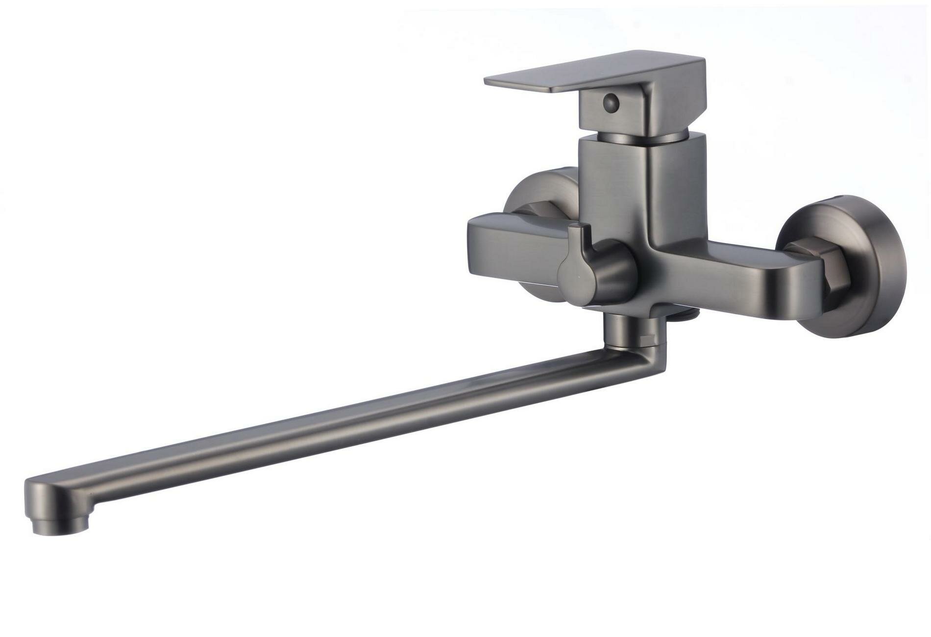 Смеситель Olive's Gun Metal Navarra 25221NRGM для ванны с длинным изливом