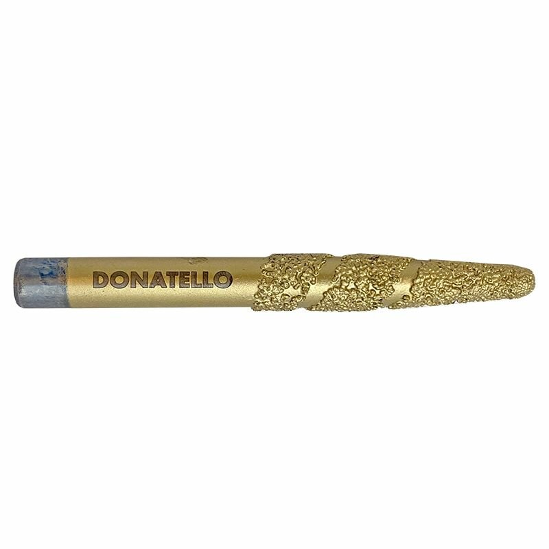 Алмазная фреза DONATELLO для мрамора "Конус" R 3 мм, хвостовик 10 мм