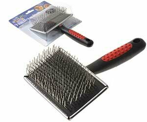 Пуходерка для овчарки Hello Pet металлическая супержесткая 168223хxl