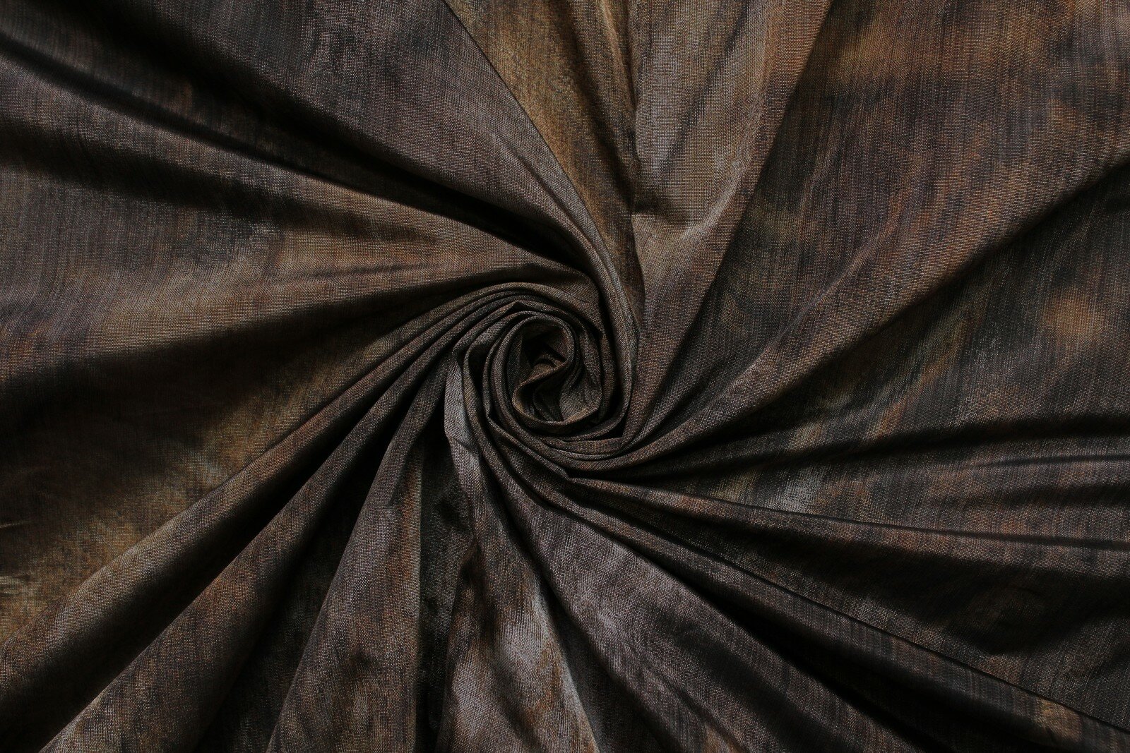 Ткань Тафта серо-коричневая, ш152см, 0,5 м