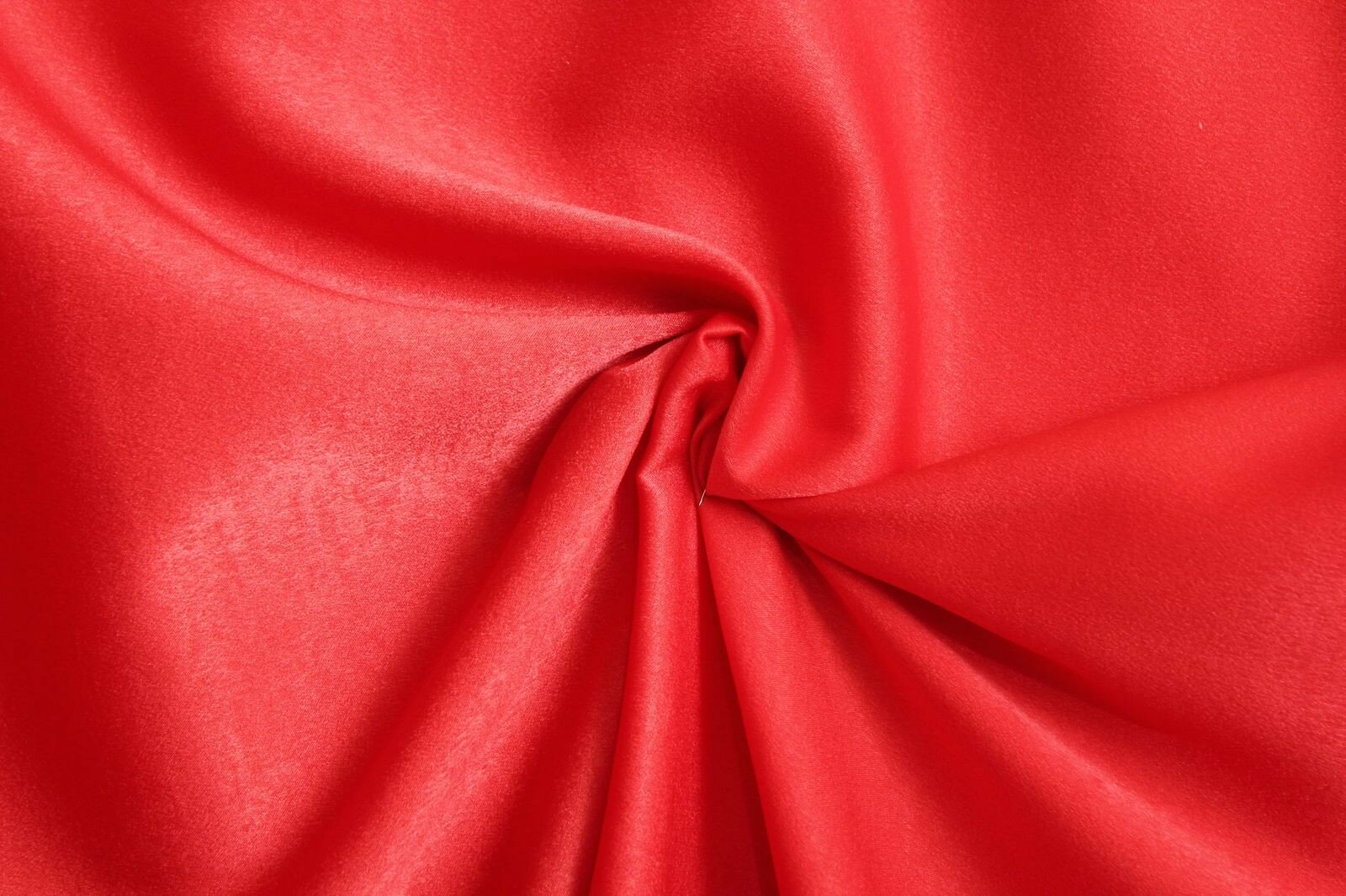 Ткань Креп-сатин-стрейч ярко-коралловый, ш140см, 0,5 м