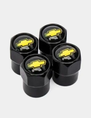 Колпачки на ниппель с логотипом CHEVROLET для колес/шин металлические