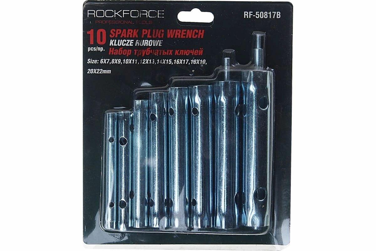 Набор ключей трубчатых торцовых 10пр в блистере ROCKFORCE