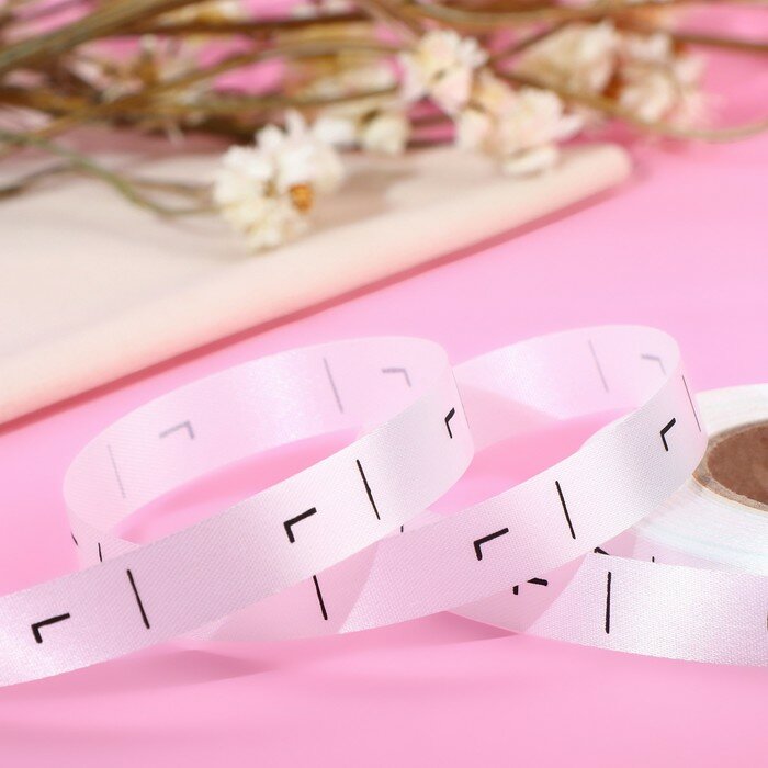 Размерник сатиновый, L, 1000 шт, 12 мм, 30 м, белый