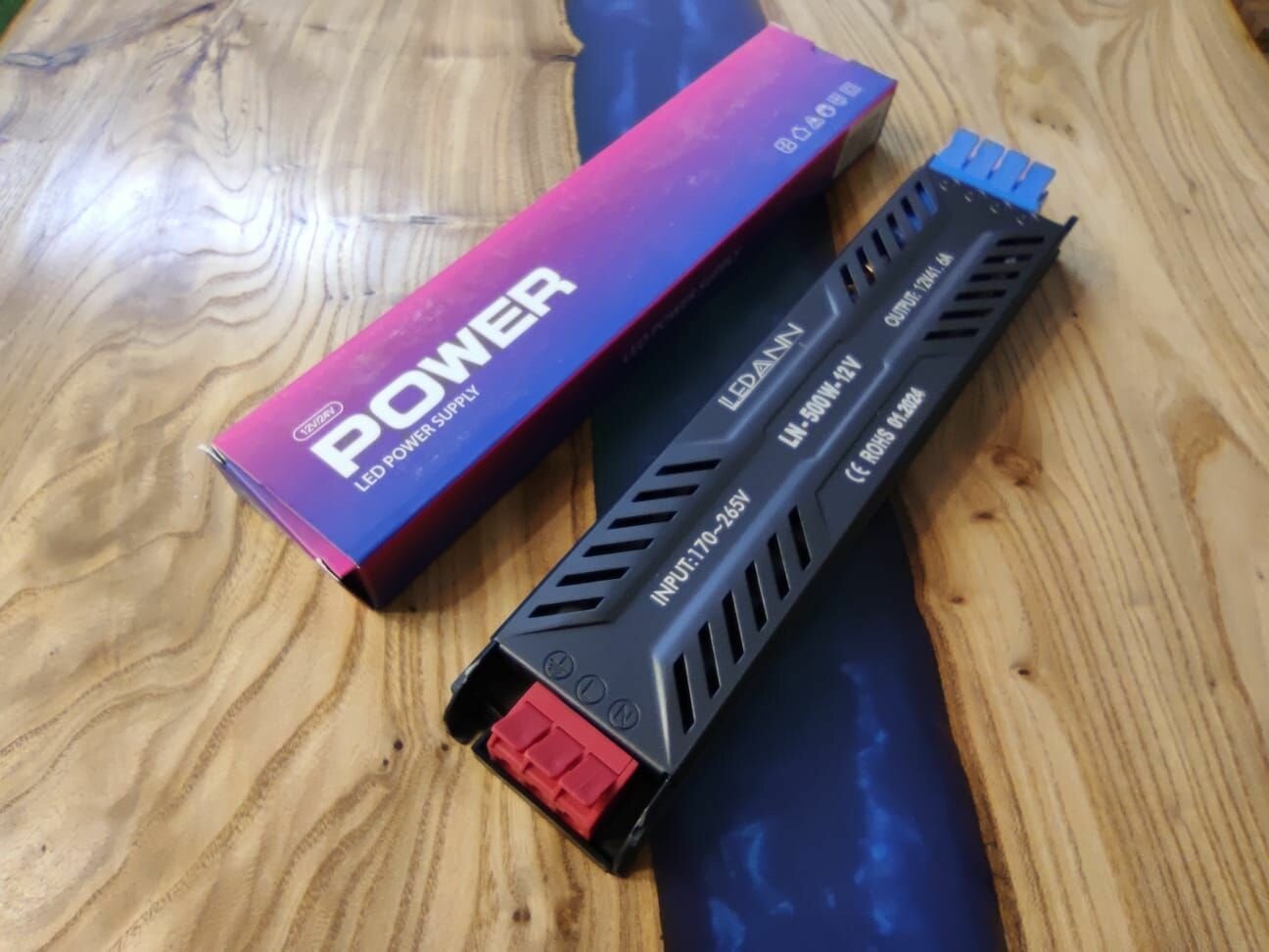 Блок питания узкий 500вт 12в WAGO