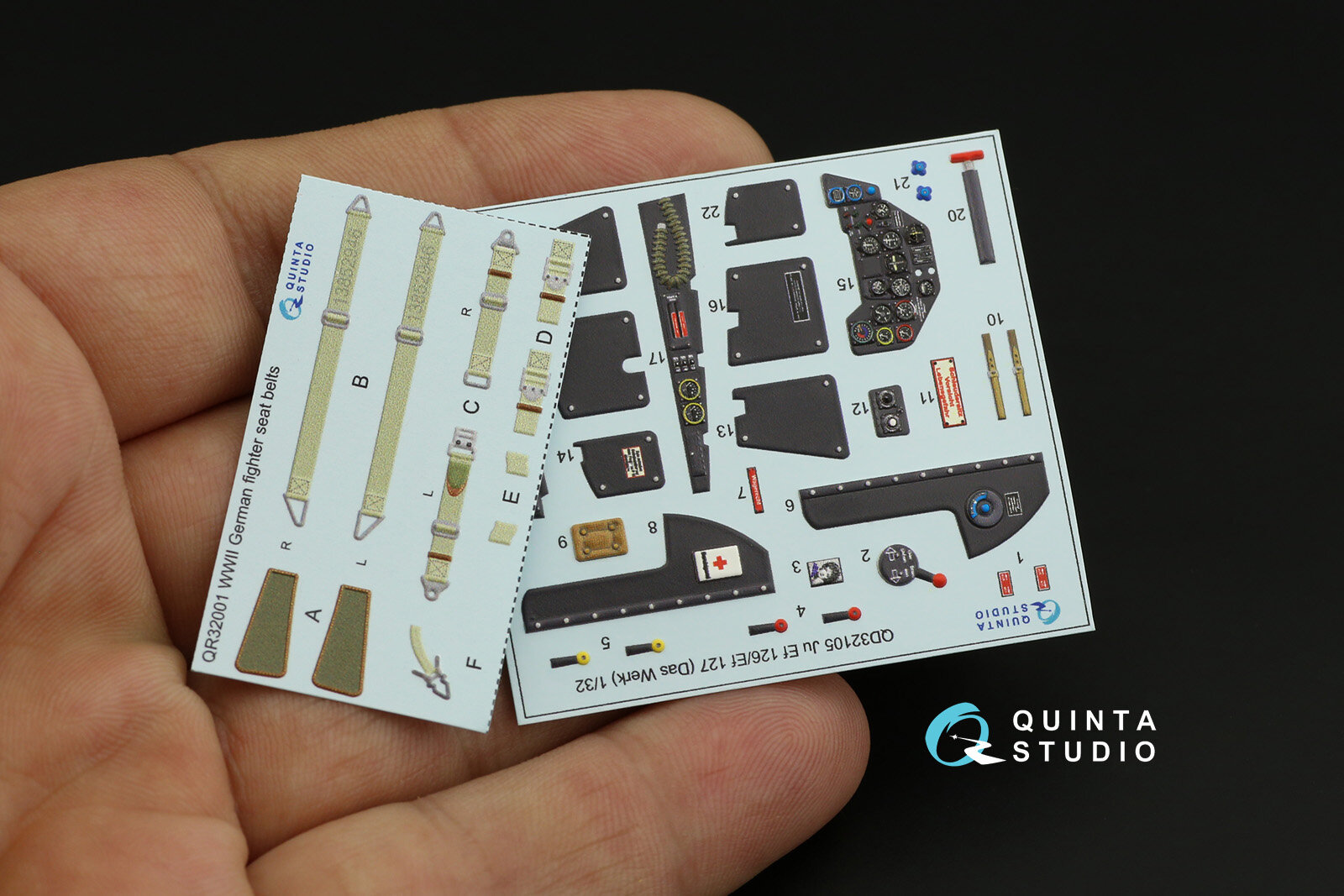 QD32105 3D Декаль интерьера кабины Ju EF 126/EF 127 (Das Werk)