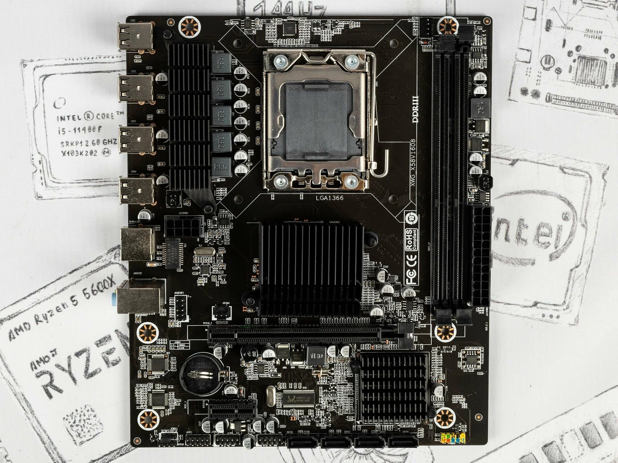 Материнская плата Esonic X58 small