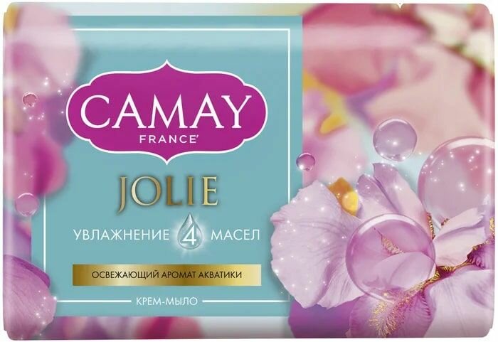 Крем-мыло CAMAY Увлажнение 4 масел с ароматом акватики, 85г x 3 упаковки