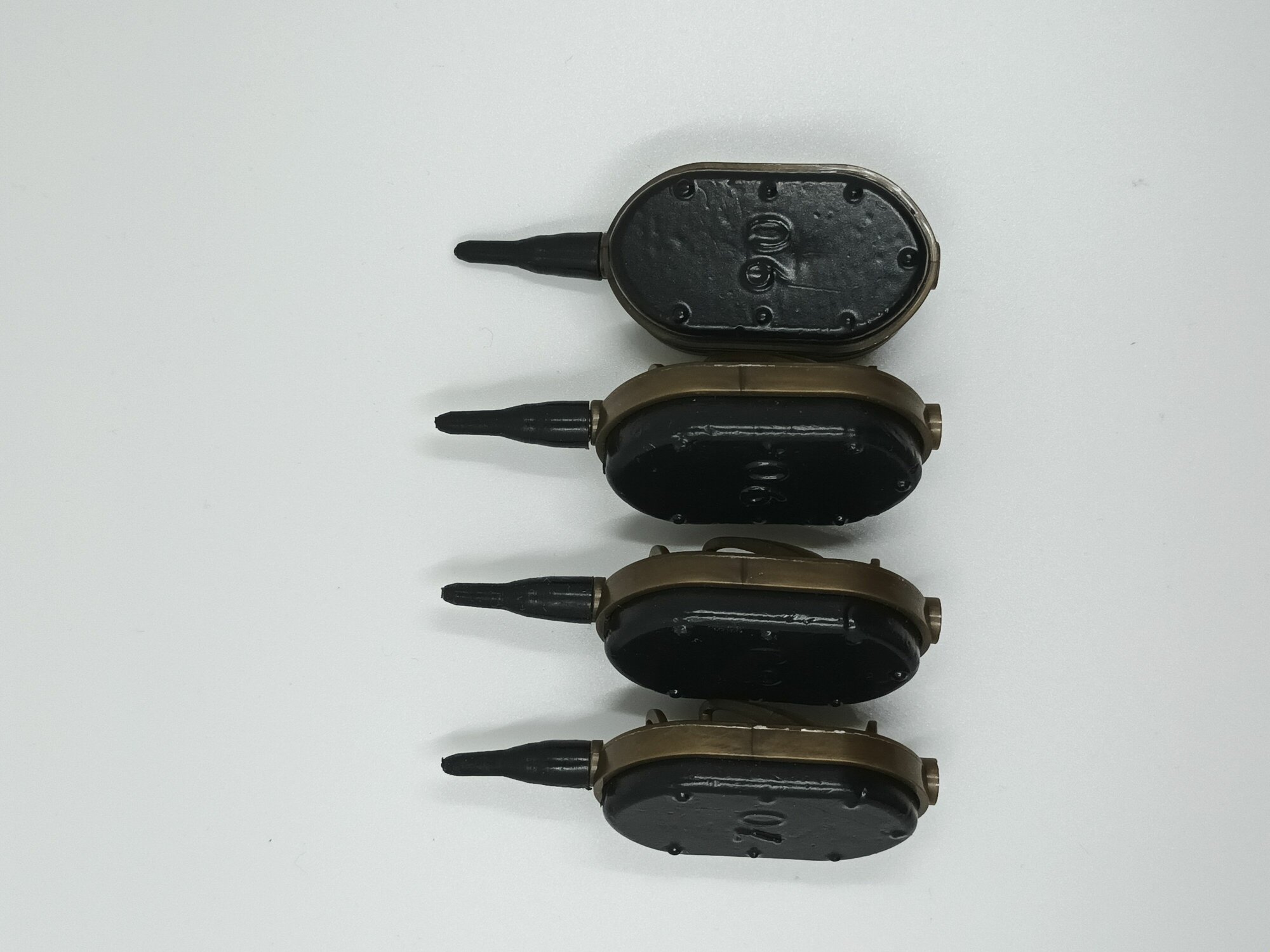 Набор кормушек для флэт-ловли, 4 шт, пластик, груз, вертлюги