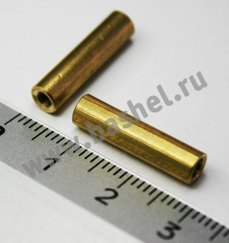 PCSS-20, Стойка для печатных плат, RUICHI, круглая, 20 мм, М3, латунь