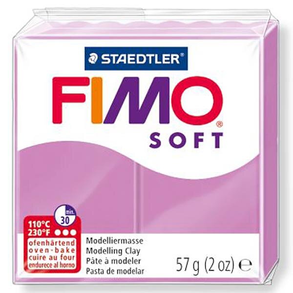 Полимерная глина Fimo Soft 8020-62 лаванда (lavender) 57 г, цена за 1 шт.
