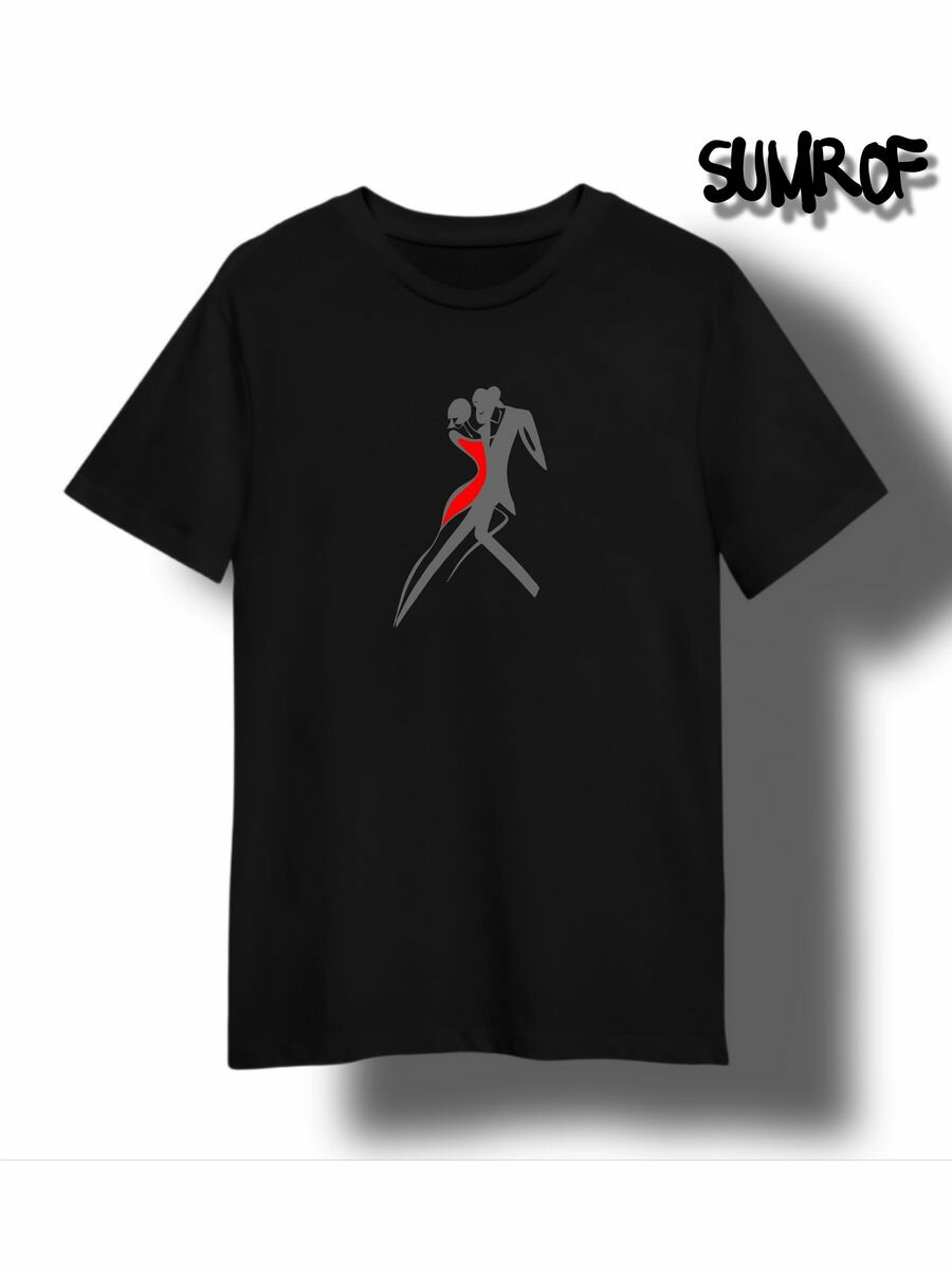 Футболка танцы dance силуэт пары