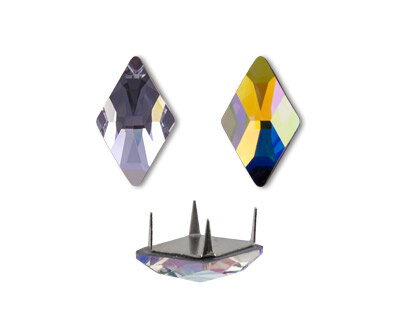 Crystal AB Стразы с шипами 53320 10x6 мм кристалл 088/перламутр (crystal AB)