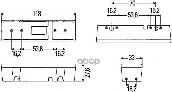 Проблесковые опознавательные фонари, 12 V HELLA арт. 2XD 008 997-001