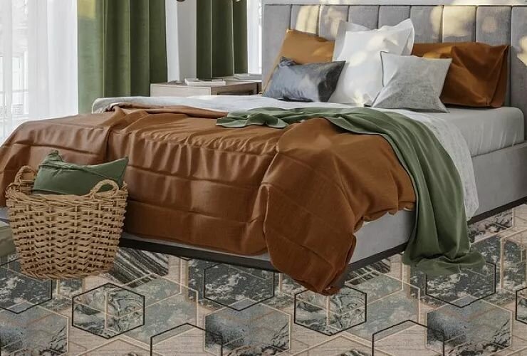 Ковёр 2 х 3 м Принт на пол для комнаты палас нева тафт Спарта 80; 48