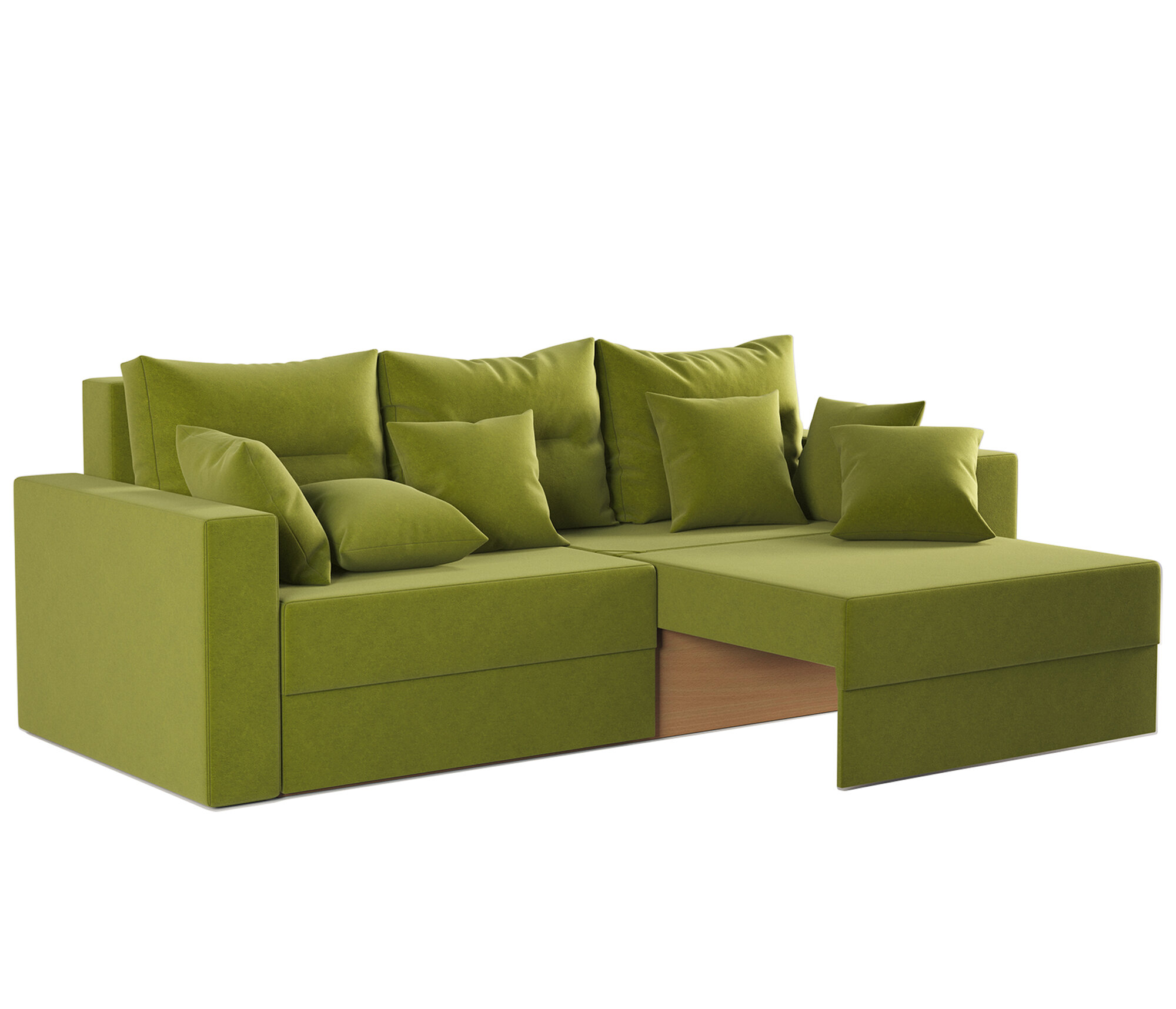 Диван-кровать еврокнижка Мэдисон велюр Дрим эппл