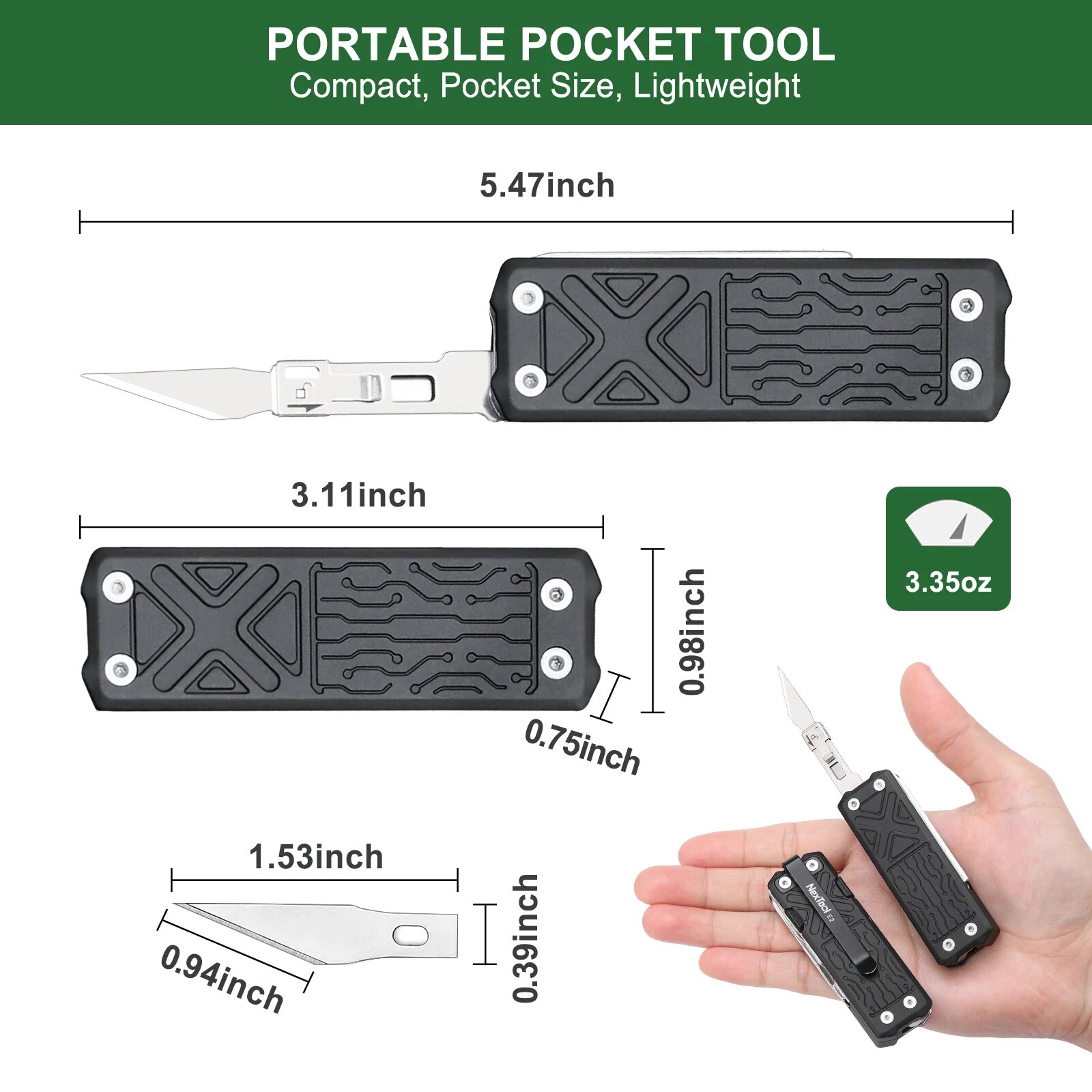 NexTool E1 Мультитул 10 в 1 Tool E1 with AS1 — фото 1