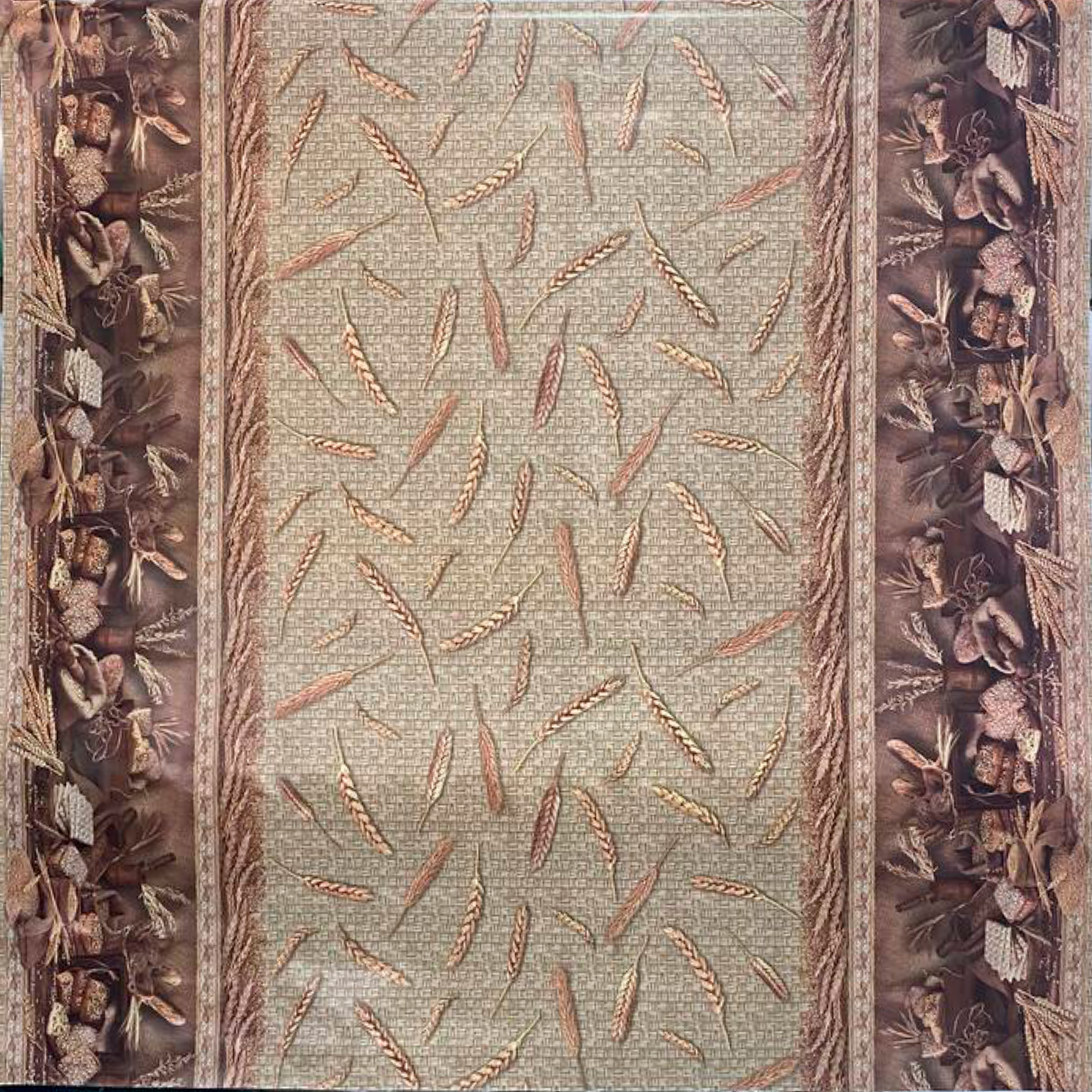 Клеенка на стол Декорама "Колоски" 140 х 250 см, ПВХ на нетканой основе