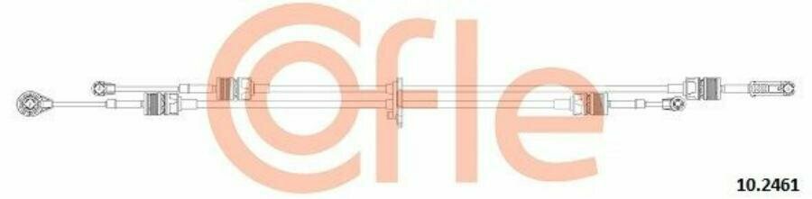 COFLE 92102461 Трос КПП FORD: TRANSIT VXT75 970/706+1030/760/ mm
