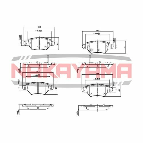 Колодки тормозные Nakayama hp8072ny