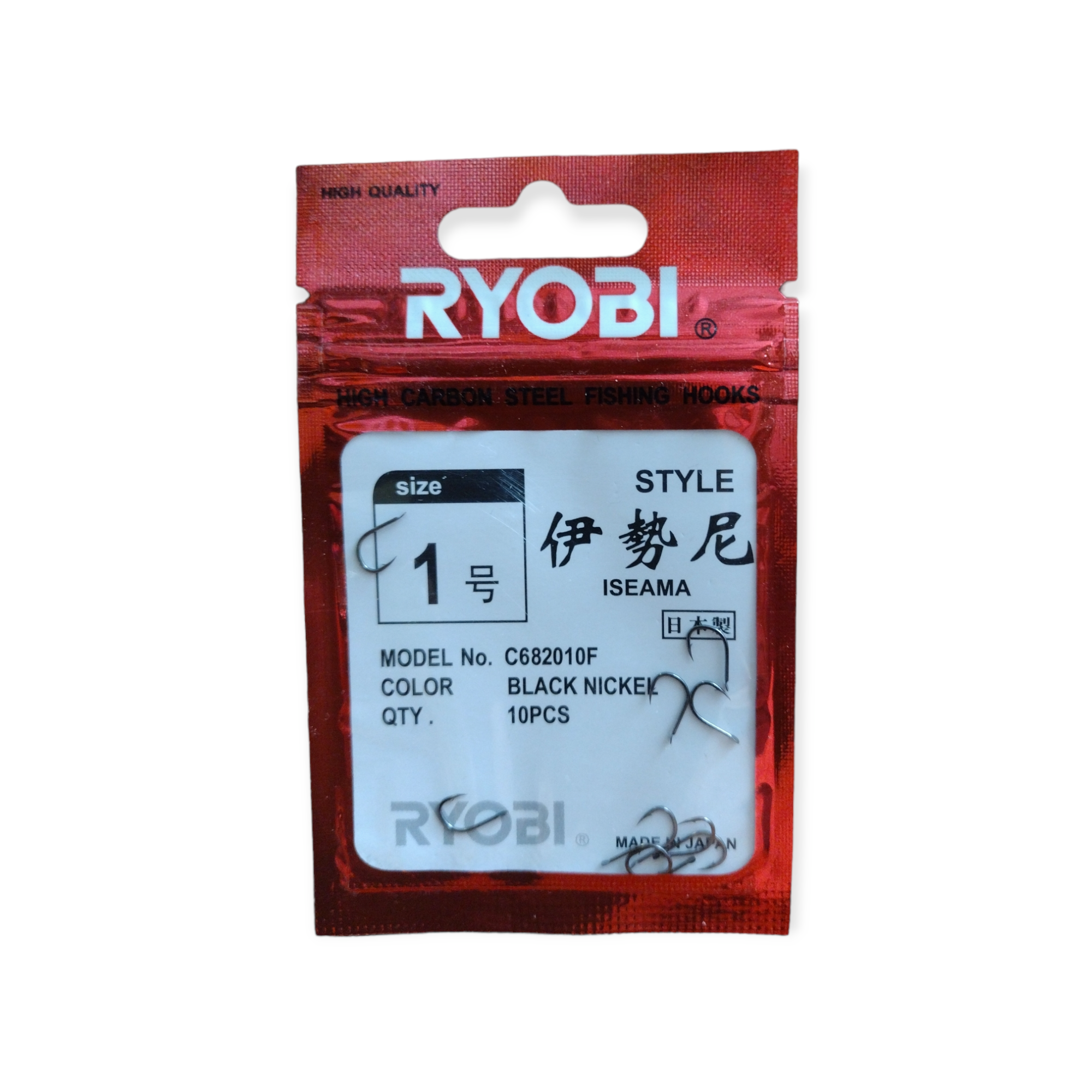 Крючок Ryobi Style Iseama 1, 10 штук