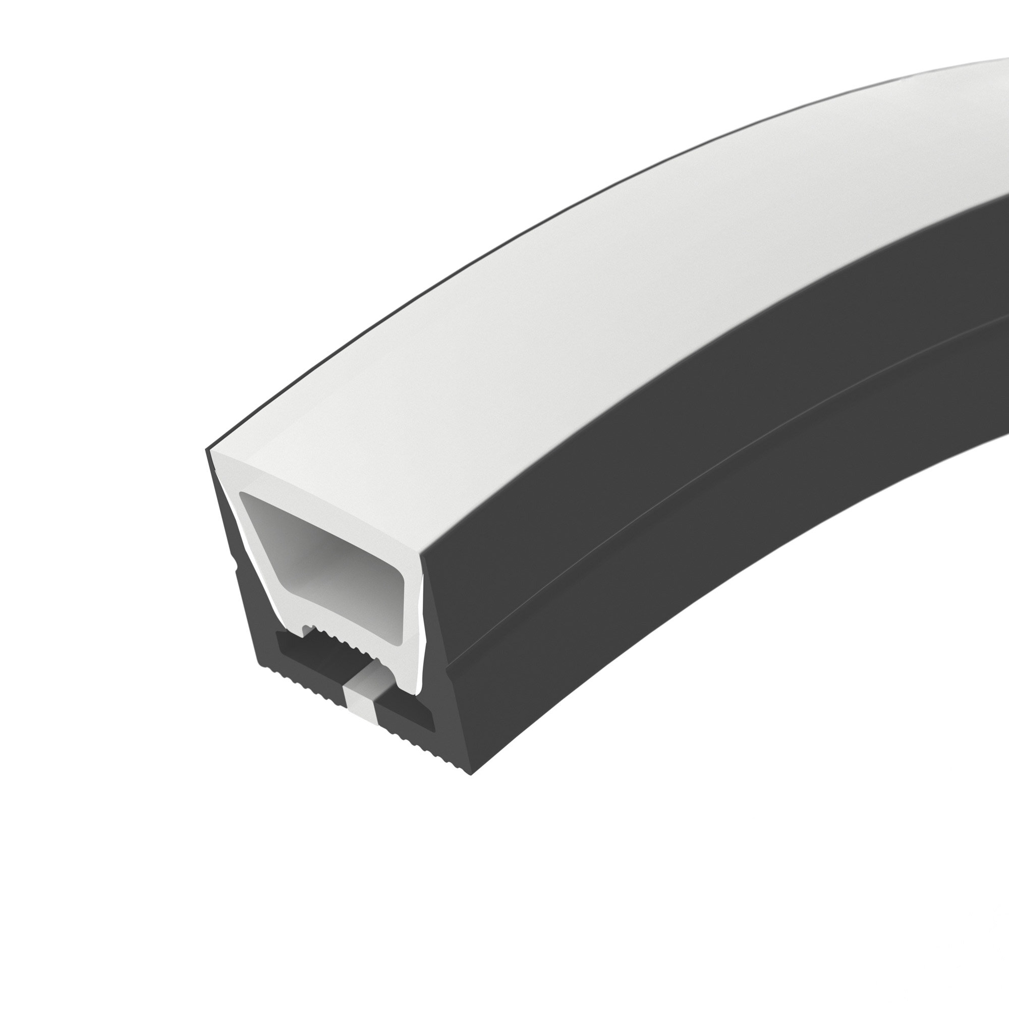 Профиль для светодиодной ленты Arlight Силиконовый профиль WPH-FLEX-1616-TOP-S11-5m BLACK (Arlight, Силикон), 5м