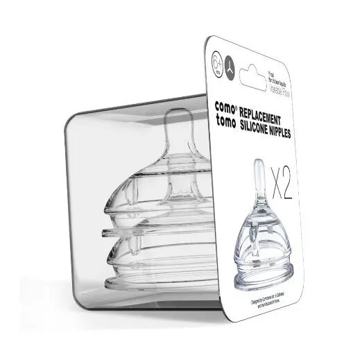 Силиконовые соски Comotomo для детей 3-6 месяцев (2 шт.) Y Cut