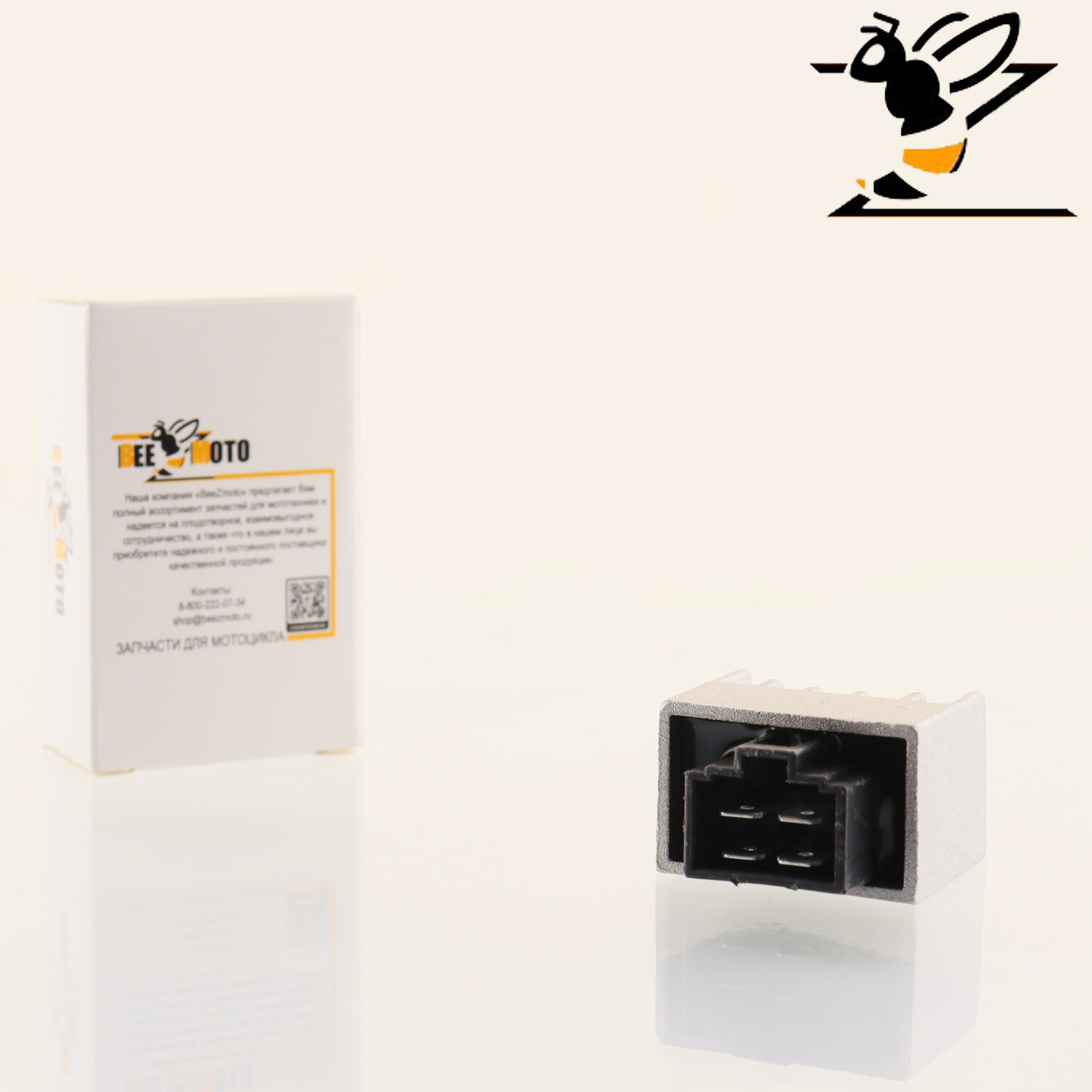 Реле регулятор напряжения (реле зарядки) 50 (4 конт.12V) 2Т, 4Т 139QMB, DELTA, ALPHA, DIO, SUZUKI, TB50/60