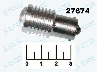 Лампа светодиодная 12V 5W S25/1156W Cree белая