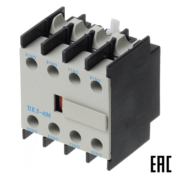 Приставка контактная ПКЛ-40М 04Б 4з для пускателей ПМ12 и ПМЛ Электротехник (2 шт. в комплекте)