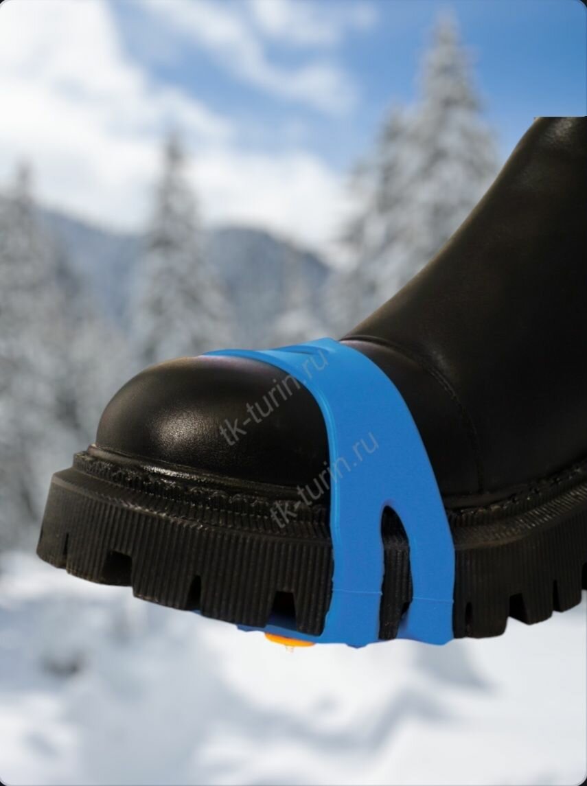 Ледоступы Шипы для обуви на толстой резине 5 шипов, универсальные